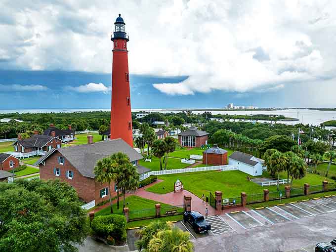 Standing tall since 1887, the Ponce de Leon Inlet Lighthouse rewards climbers with breathtaking panoramic views worth every one of its 203 steps.