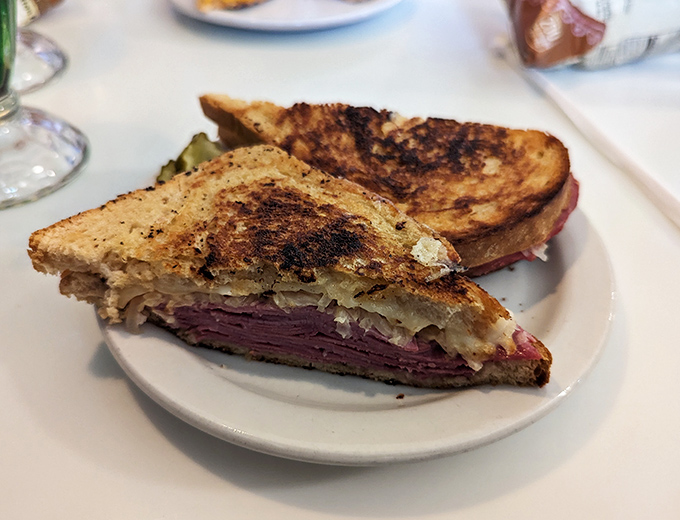 The perfect Reuben isn't just a sandwich&mdash;it's a masterclass in balance, with corned beef, sauerkraut and Swiss achieving harmony on perfectly grilled rye.