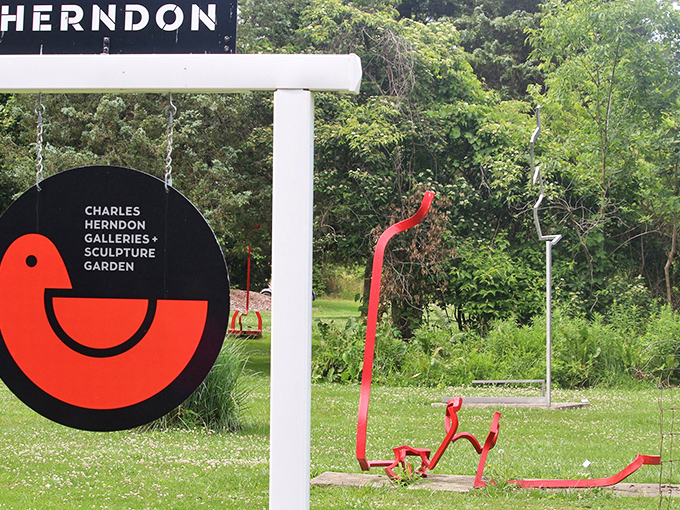 The Charles Herndon Galleries Sculpture Garden showcases artistic creations that complement the island's natural beauty with human creativity.