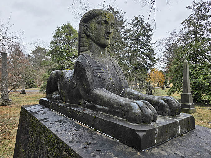 This magnificent sphinx monument combines Egyptian mystique with Victorian sensibilities &ndash; ancient symbolism in the Ohio heartland.