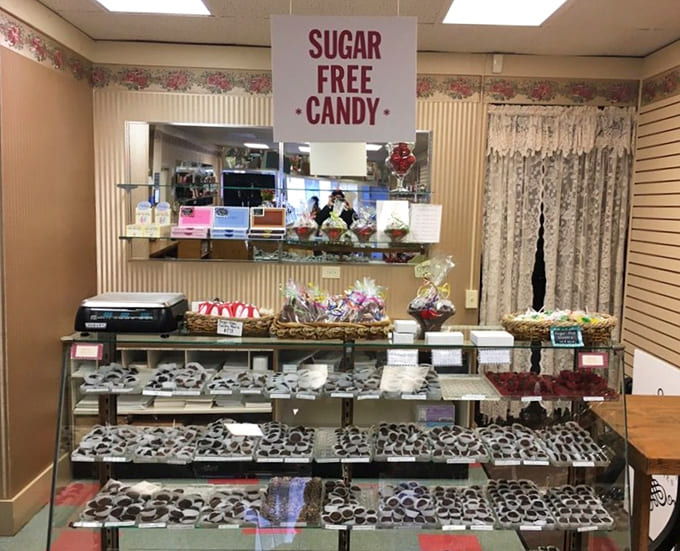 The sugar-free section at Fabiano's offers guilt-free indulgence, because sometimes you want the sweetness without the sugar crash that follows.