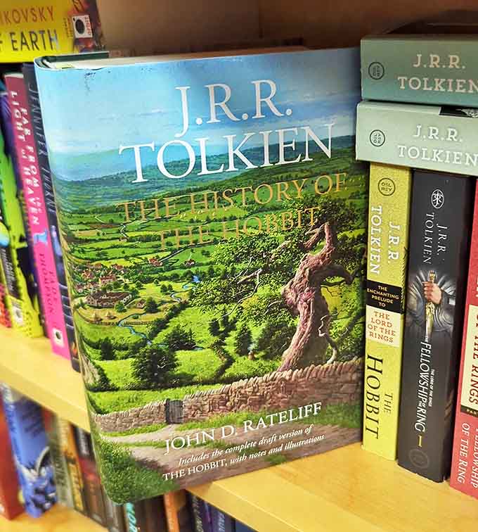 Tolkien's "History of the Hobbit" stands proudly among its companions, offering readers a deeper dive into Middle-earth's beloved creation story.