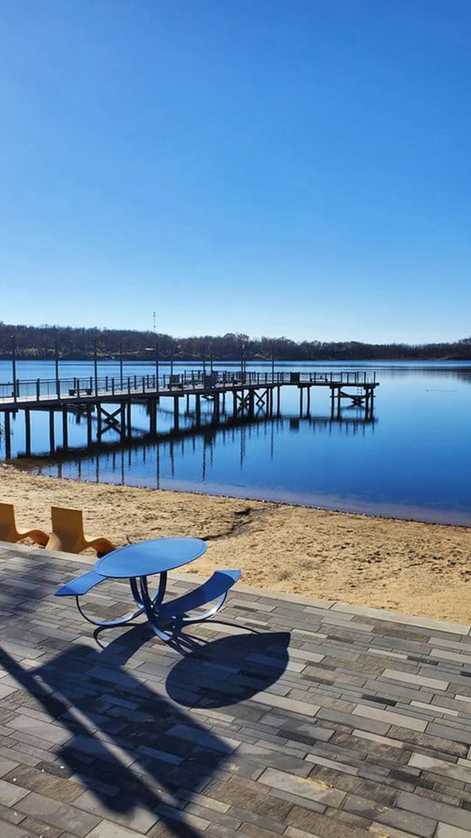 Stone Lake stretches into the horizon, offering the perfect digestif after a hearty meal &ndash; nature's own palate cleanser.