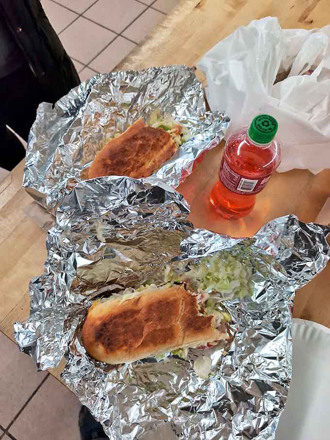 Wrapped in foil like precious cargo, these toasted subs maintain their perfect temperature until the moment you're ready to unwrap your treasure.