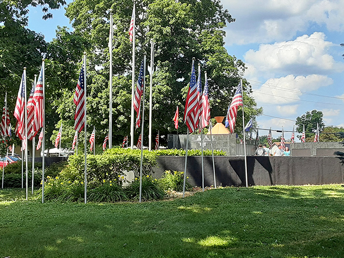 Township Park welcomes generations of families with open green spaces perfect for impromptu games and community gatherings.