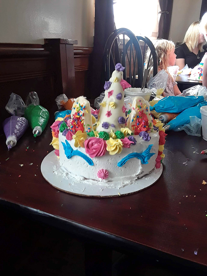 This unicorn cake isn't just dessert, it's a rainbow-colored celebration waiting to happen &ndash; childhood joy in frosting form.