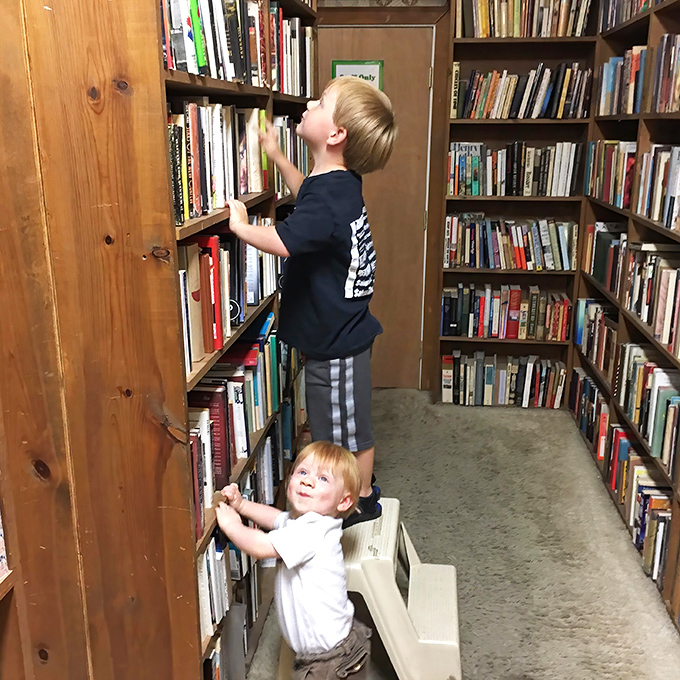 Young explorers discover the magic of books, proving that even in a digital age, nothing compares to the thrill of finding your own adventure.