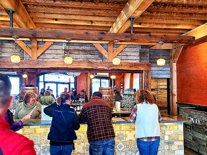 Where vineyard magic happens &ndash; friendly staff pour flights of Michigan's finest while sharing stories behind each glass.