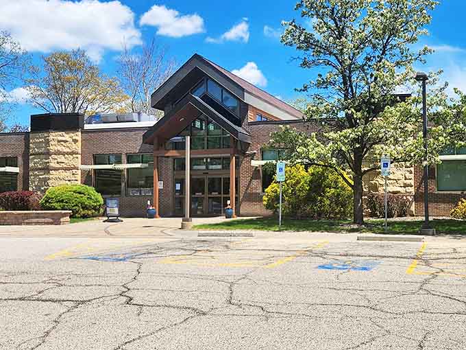 Woodstock Public Library's modern design proves that contemporary architecture can complement historic surroundings when done with thoughtful intention.