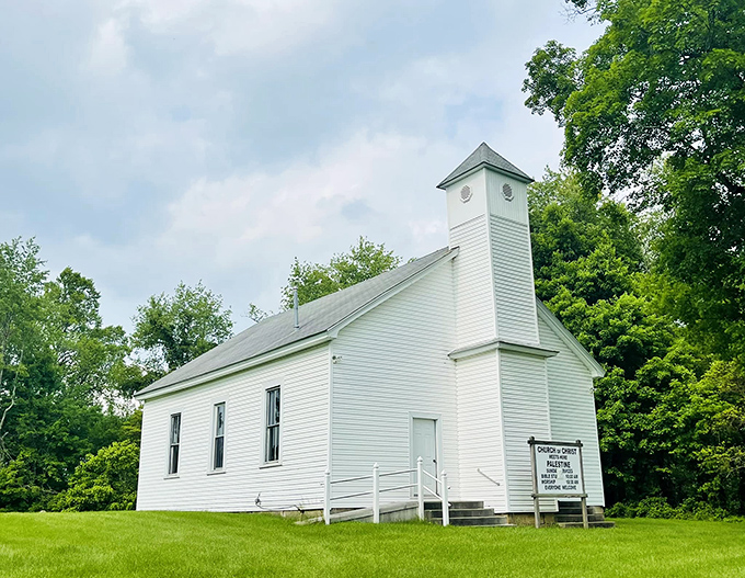 This little white chapel has heard more secrets, celebrations, and songs than any building has a right to.