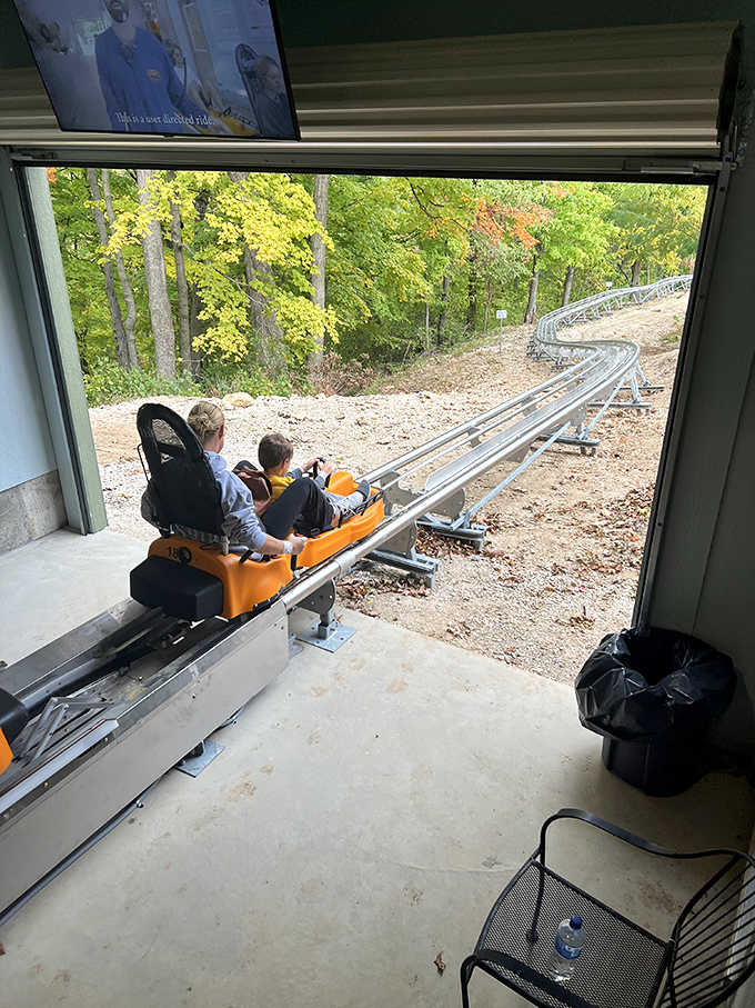 Father-son bonding reaches new heights (and speeds) as they embark on a memory-making journey down the mountainside.