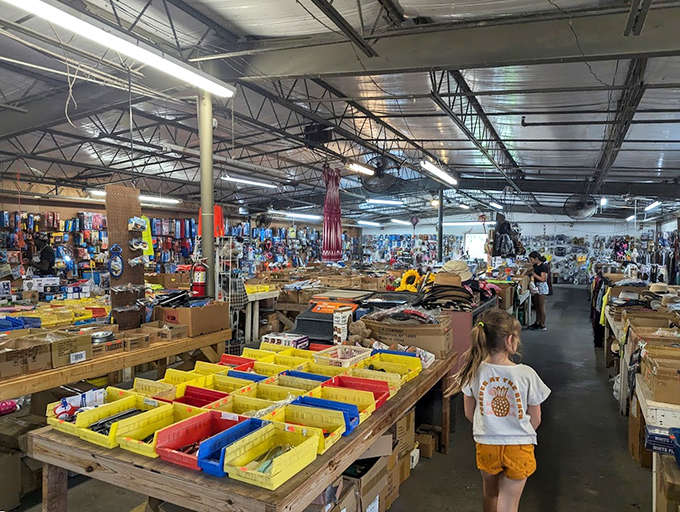 The indoor market sprawls like a treasure hunter's fever dream, where getting lost is half the fun and finding your way out means you probably missed something good.