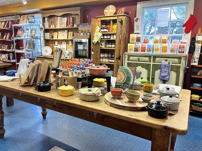 Kitchenware displays that make you want to cook elaborate meals, even if your current repertoire maxes out at toast.