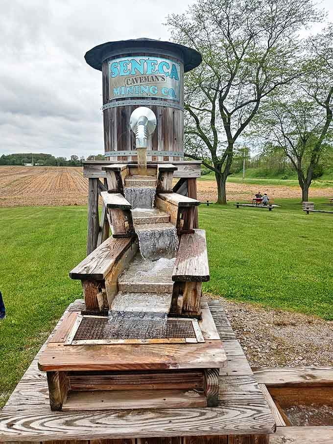 Strike it rich at the mining sluice! Channel your inner prospector and discover gemstones that would make any rock collection instantly cooler.
