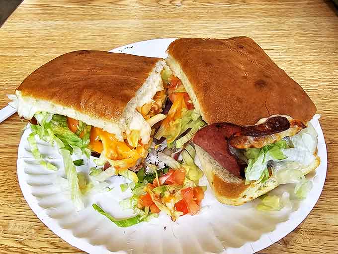 Sandwich: Not just a pizza place! Big Al's submarine sandwiches arrive stuffed with fresh ingredients&mdash;the perfect lunch for those rare "not-pizza" moods.