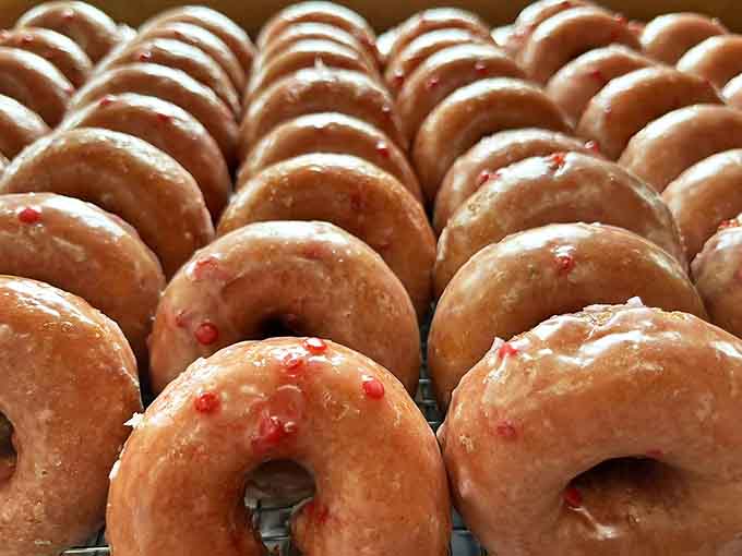 Strawberry donuts that taste like summer sunshine &ndash; each bite delivers fruity sweetness and that perfect fried dough chew that keeps locals coming back weekly.