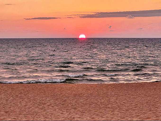 Lake Michigan sunsets don't just end days &ndash; they transform the sky into a masterpiece that makes even teenagers look up from their phones.