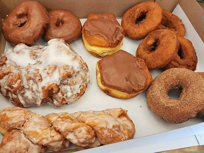 A box of donuts from Riverside isn't just breakfast&mdash;it's an edible art gallery featuring glazed masterpieces and powdered sugar sculptures.