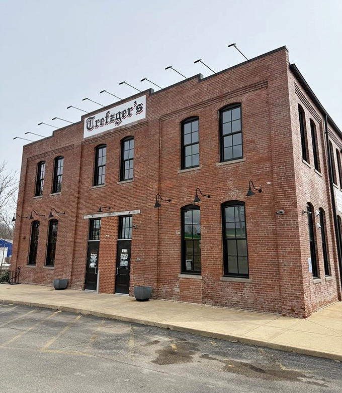 The historic charm of Trefzger's brick facade gives a hint of the bakery's long tradition. This Peoria Heights landmark has stood the test of time.