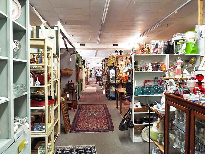 These corridors of curiosities prove that one person's attic cleanout is another person's shopping paradise, organized chaos at its absolute finest.