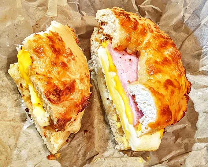When your breakfast sandwich looks this good, you understand why people take food photos before eating.