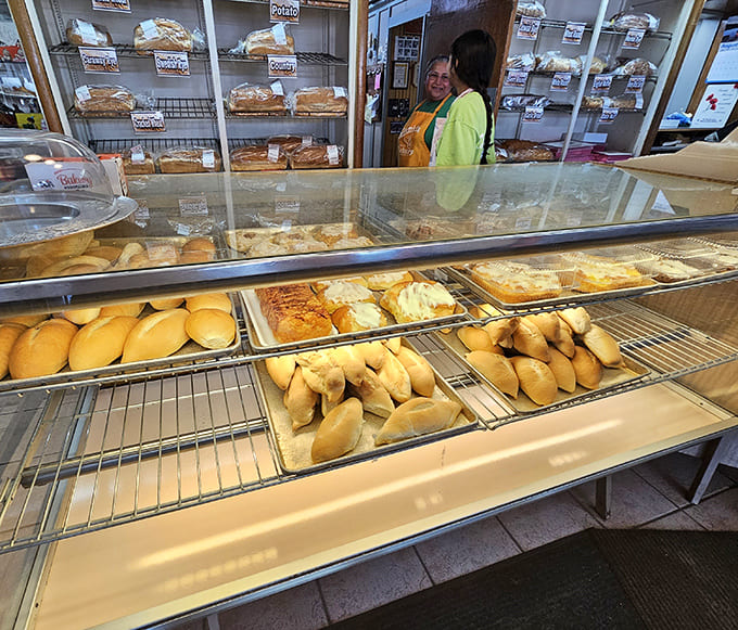 Behind this glass lies temptation in its purest form &ndash; pastries arranged with the precision of museum artifacts, but infinitely more delicious.