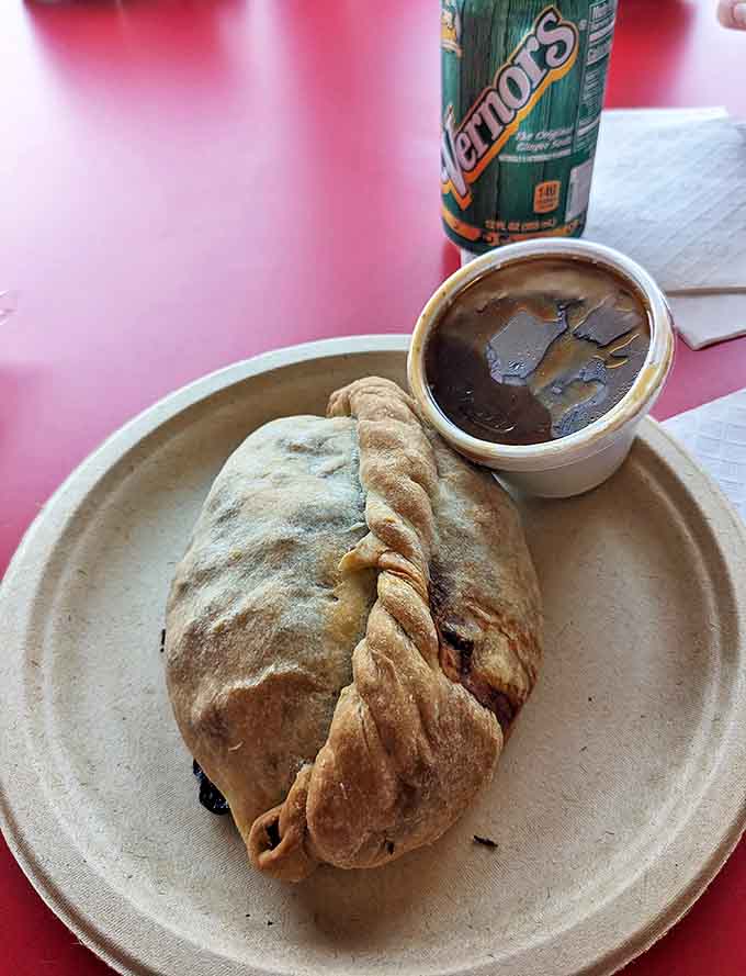 This beef pasty looks like it could sustain a miner through a 12-hour shift &ndash; or a tourist through an afternoon of Michigan sightseeing.