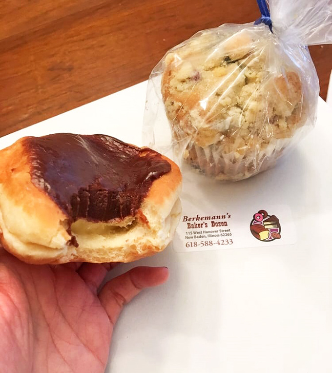 Jelly-filled perfection meets blueberry muffin companion – a breakfast duo that makes Monday mornings actually worth facing.