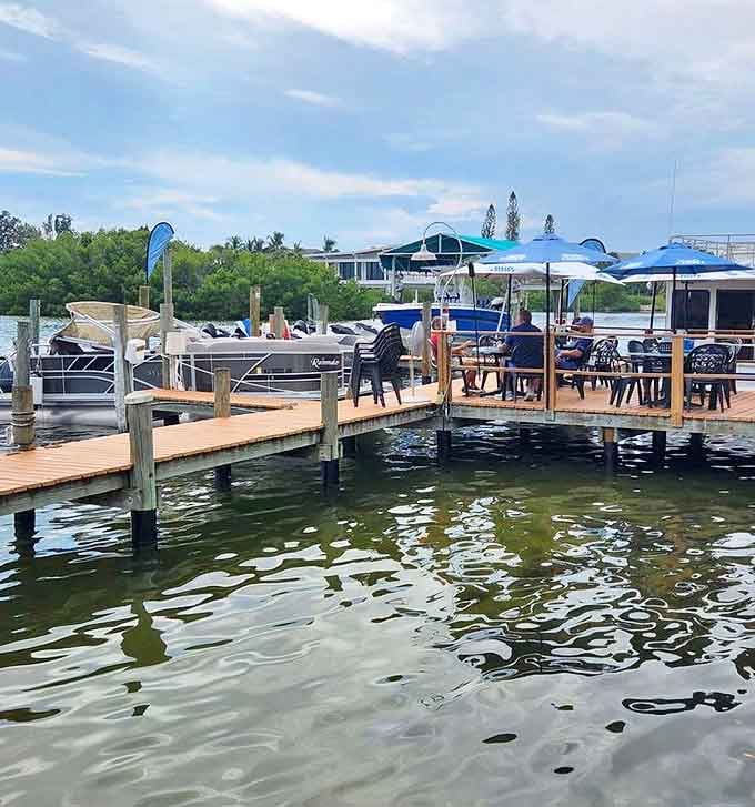 Casey Key Fish House floats on stilts and memories, serving up seafood feasts with water views on all sides.