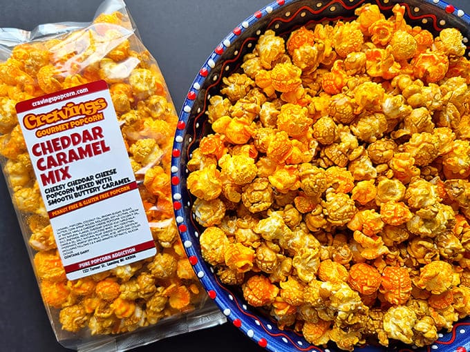 Cheddar meets caramel in this orange-hued masterpiece that shouldn't work but absolutely does, like a flavor combination that defied the odds and won.