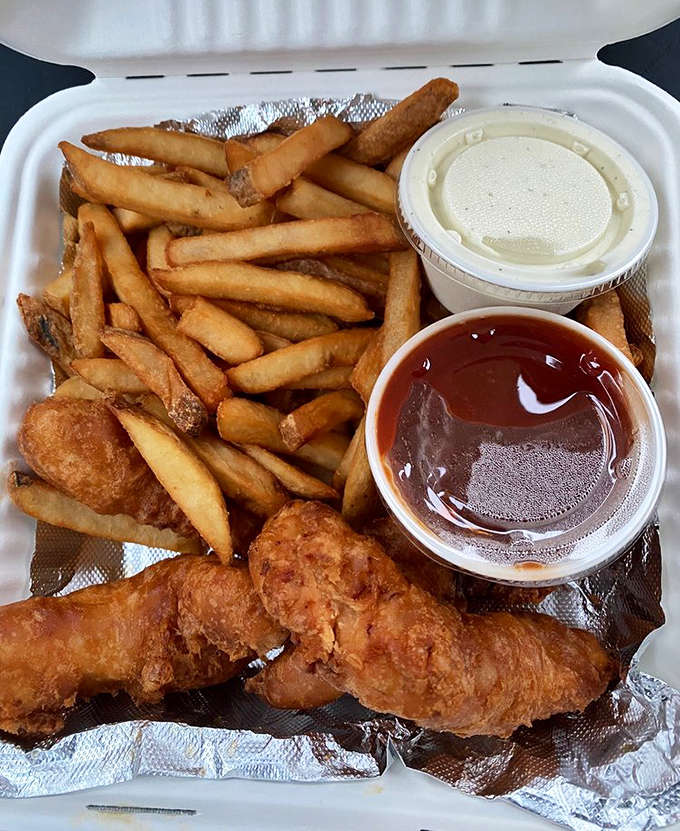 Chicken tenders that put fast food to shame &ndash; real breast meat in a crunchy golden coating that shatters satisfyingly with each bite.