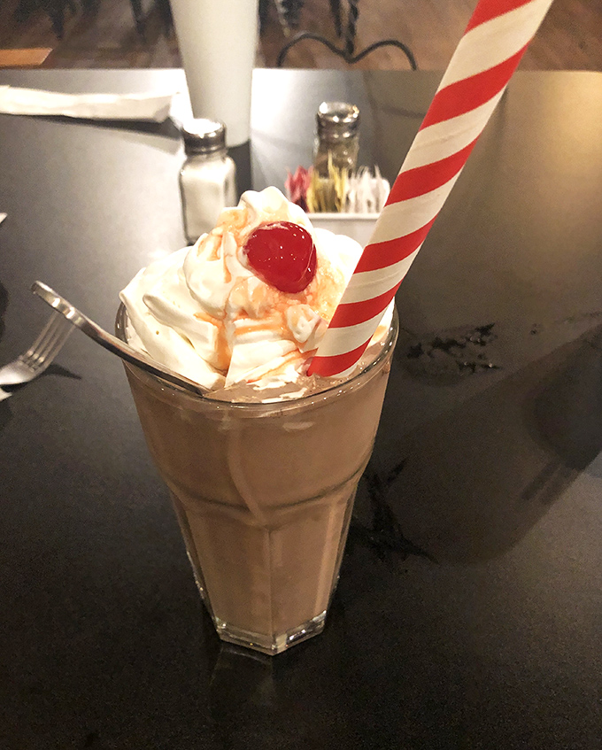 Chocolate dreams come true &ndash; rich, velvety, and deep enough to get lost in, this chocolate shake demands to be savored slowly.