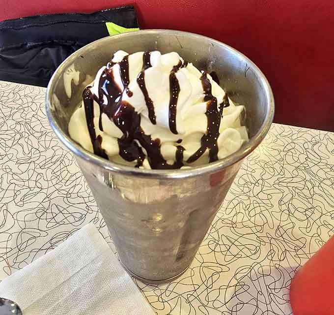Creamy vanilla ice cream slowly surrendering to fizzy root beer creates the kind of dessert that tastes like childhood memories.