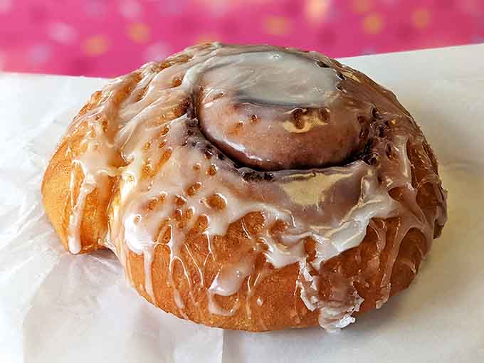 The legendary cinnamon roll &ndash; a spiral masterpiece with layers of dough that could make professional pastry chefs weep with envy.