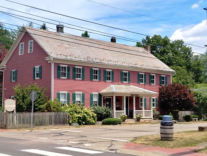 This pink clapboard building housed families who shared everything from meals to labor in their utopian experiment.