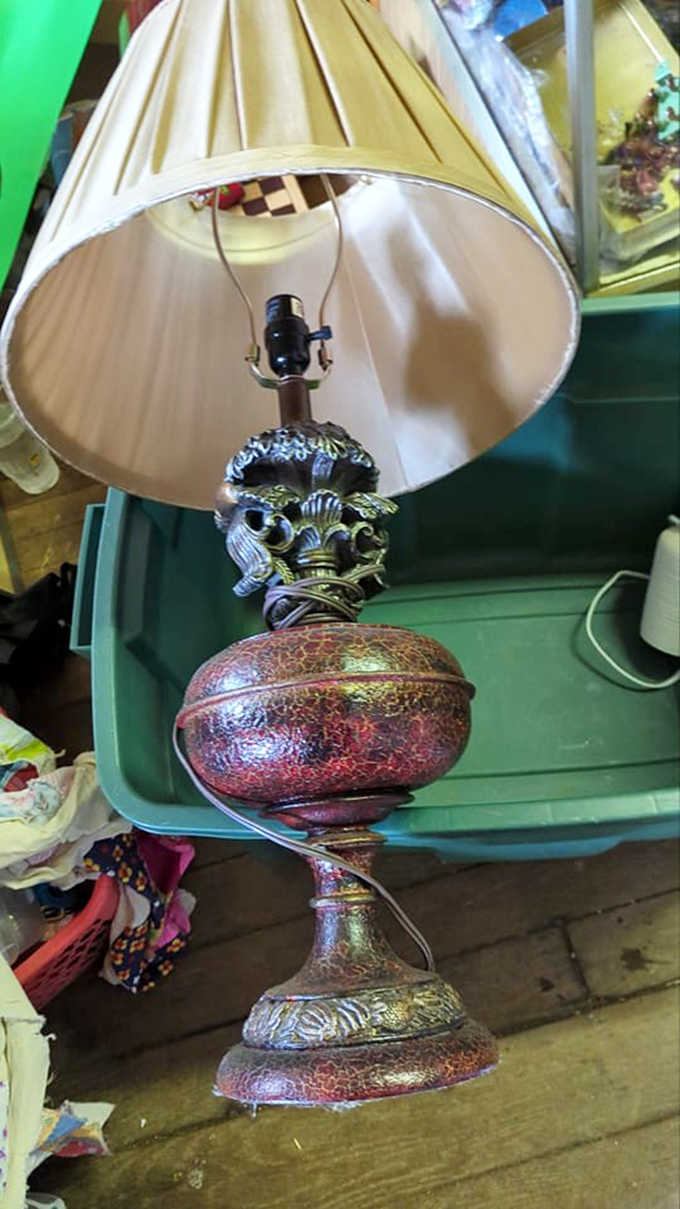 This isn't just a lamp&mdash;it's a sunset captured in crackled glass, the kind of conversation piece that makes guests wonder where you found such magic.