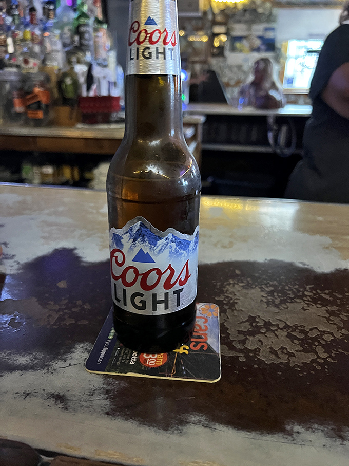 Coors Light stands at attention on the well-worn bar &ndash; sometimes simplicity is exactly what the moment calls for.