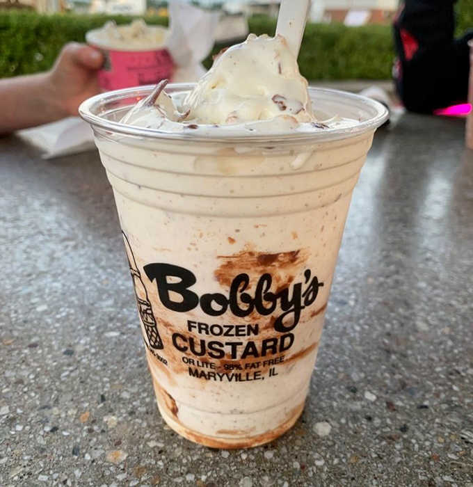 The Crunch Concrete lives up to its name &ndash; a perfect marriage of smooth custard and textural elements that keeps your taste buds guessing.