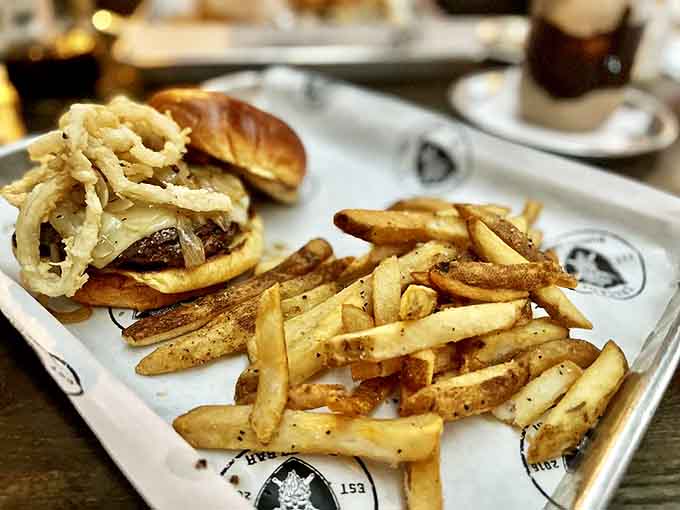 A burger that doesn't just satisfy hunger but conquers it &ndash; perfectly cooked patty, melted cheese, and hand-cut fries that put drive-thru potatoes to shame.