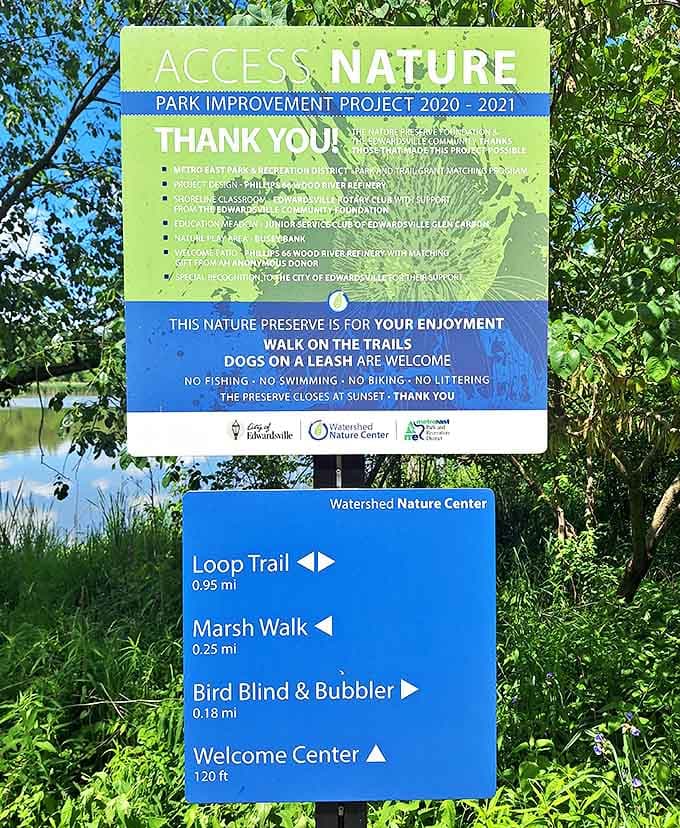 Colorful trail markers guide your journey through wetlands, woodlands and prairie &ndash; each habitat offering its own unique wildlife encounters.