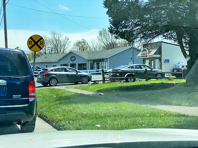 Small town charm meets modern convenience. The drive-thru window at Crabill's ensures you can grab those famous sliders even when you're on the go.