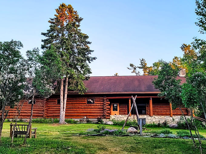 The Drummond Island Historical Museum preserves island heritage in a log cabin that's almost as interesting as the artifacts inside.