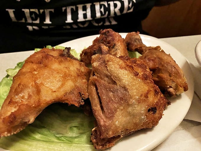 Fried Chicken: Crispy, golden-brown perfection that would make Colonel Sanders weep with envy &ndash; Verucchi's Italian fried chicken has developed its own devoted following.