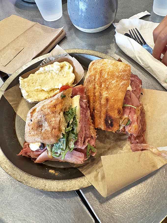 Grilled to golden perfection with layers of Italian goodness, this sandwich proves that sometimes the best things in life are pressed between bread.