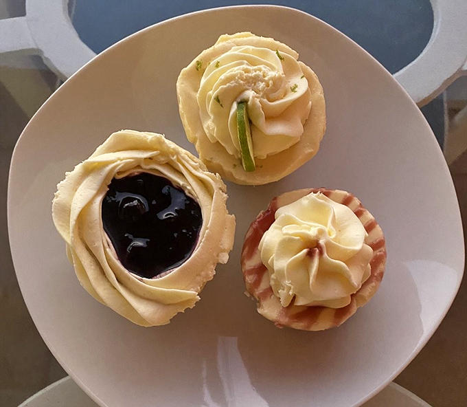 Three little circles of joy that prove good things come in small packages &ndash; each one a different path to the same happy destination.