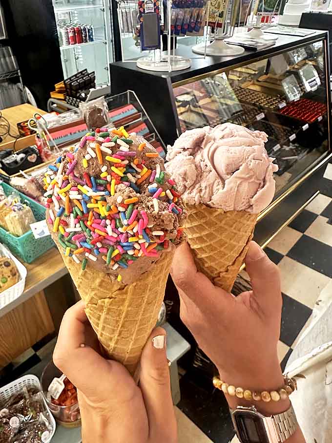Ice cream cones served with a side of nostalgia &ndash; one lick and suddenly you're eight years old again, without a care in the world.