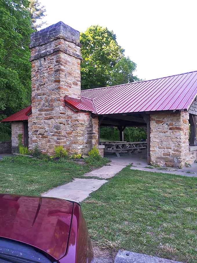 Stone and timber shelters built by Depression-era hands still stand strong, hosting generations of family gatherings with timeless charm.