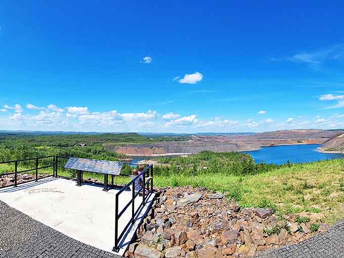 The thoughtfully designed viewing platform invites contemplation of Minnesota's dual identity &ndash; industrial powerhouse and natural paradise existing side by side.