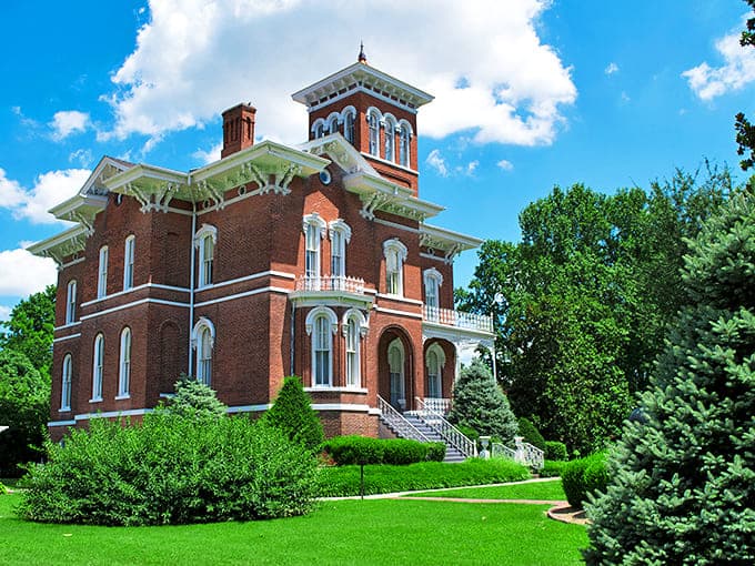 Magnificent Magnolia Manor stands as Cairo's Victorian crown jewel, its ornate cupola and intricate woodwork whispering tales of riverboat captains and cotton fortunes.