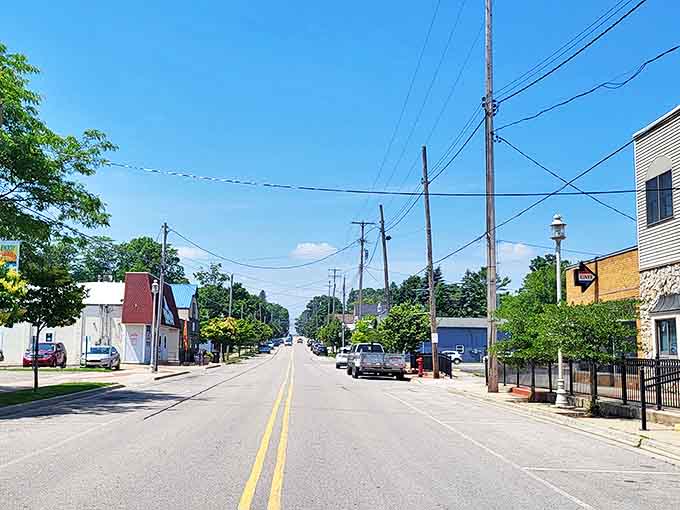 Main Street stretches toward the horizon, its small-town charm intact in an age when cookie-cutter development has homogenized so many American communities.